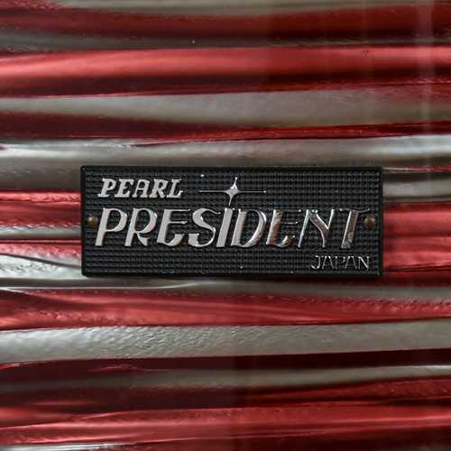 1970 Pearl 1970's President Series 3pc. 20/12/14 Red Tiger Vintage USED ...