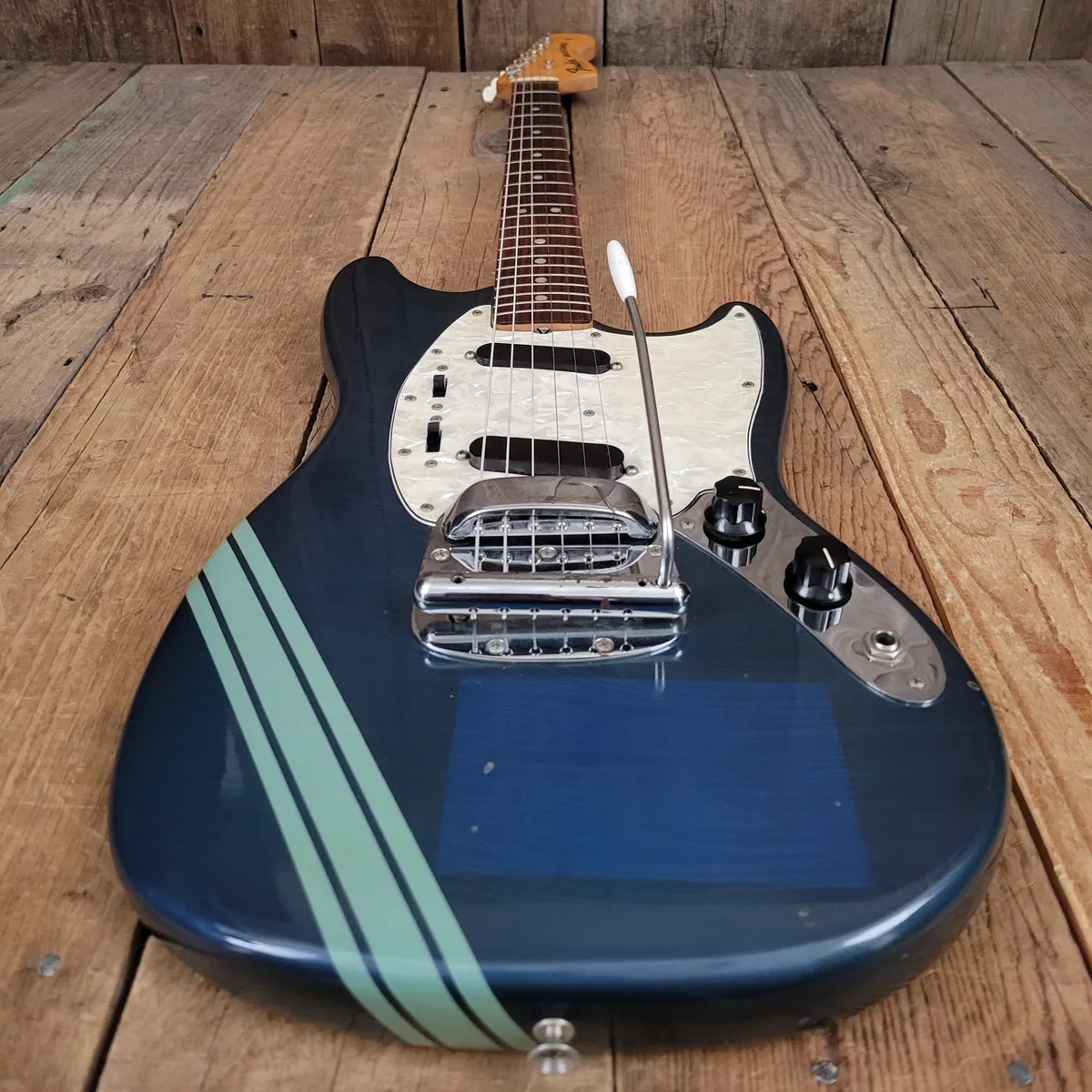 1973 Fender Mustang Competition Blue > Guitars Electric Solid Body ...
