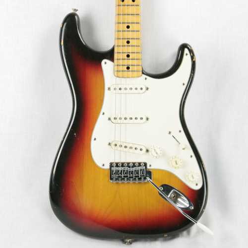 1973 Fender Stratocaster SUNBURSTMaple > Guitars Electric Semi-Hollow ...