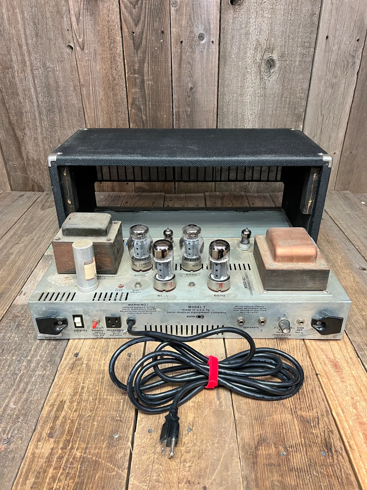 1973 Sunn Model T Black > Amps & Preamps | Mahar's Vintage Guitars