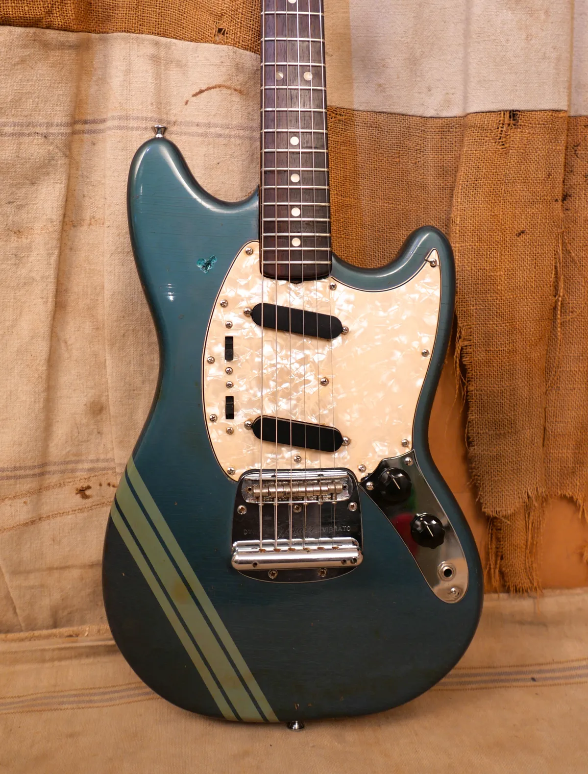 1974 Fender Mustang Competition Blue > Guitars Electric Solid Body ...