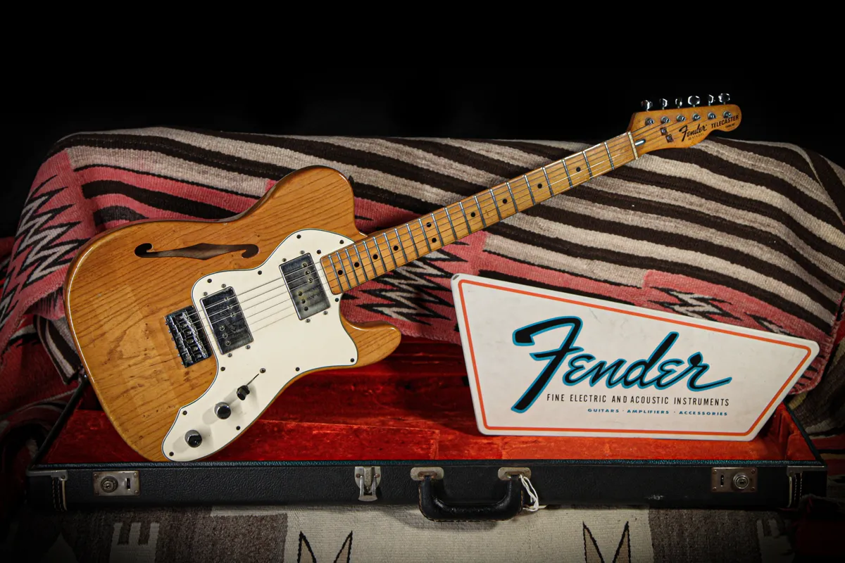 1977 Fender Telecaster Thinline Natural > Guitars Electric Semi-Hollow ...