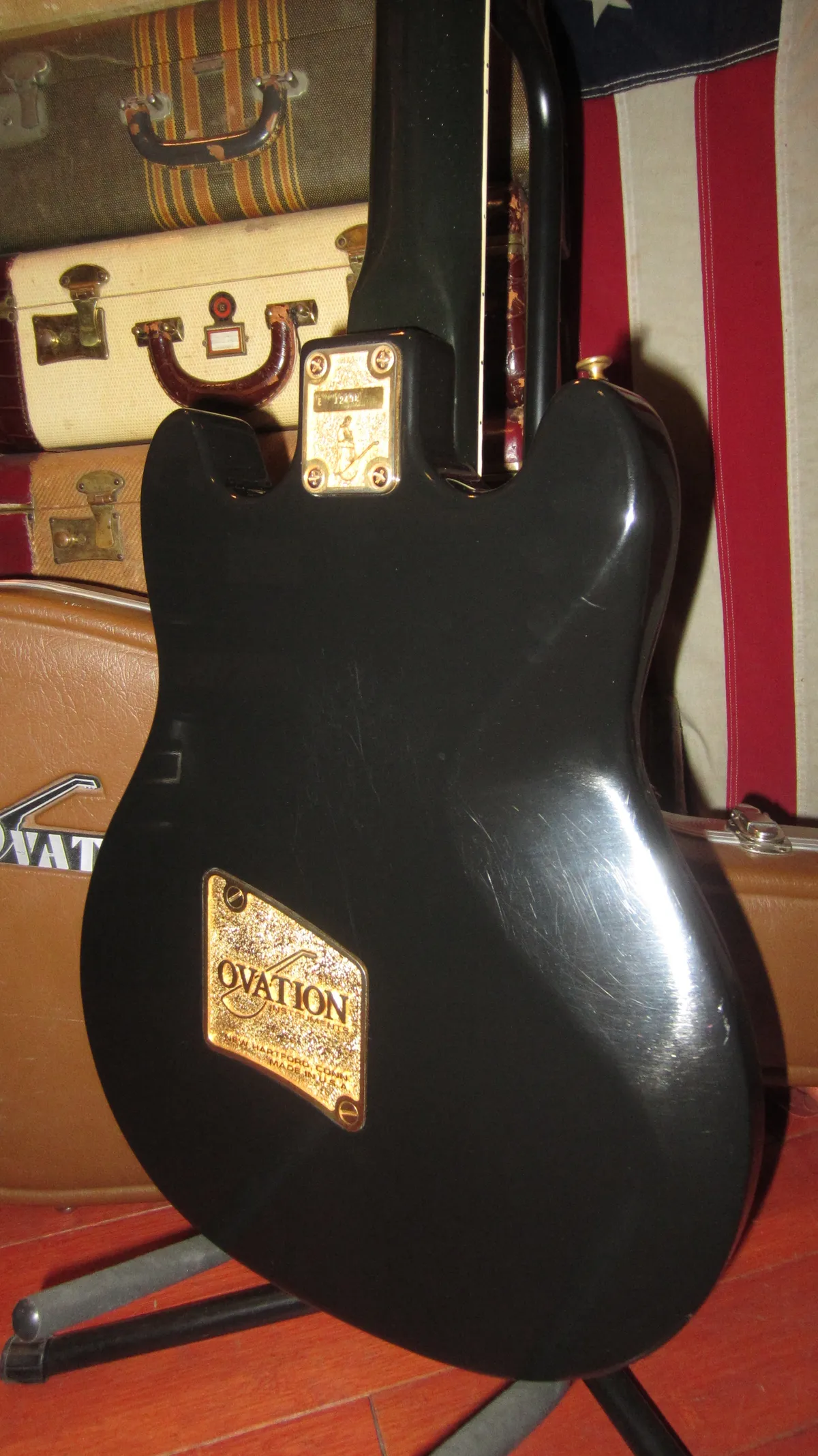 1979 Ovation Preacher Deluxe Black > Guitars Electric Solid Body ...