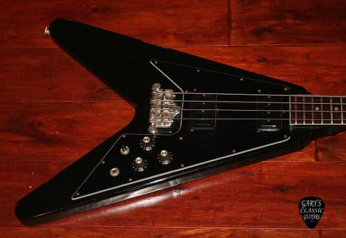 1981 Gibson Flying V Bass Black > Guitars Bass | Gary's Classic Guitars LLC