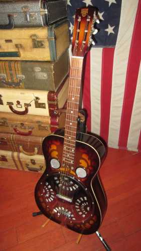 1983 Dobro Model 60 D Resonator Guitar Sunburst > Guitars Resonator ...