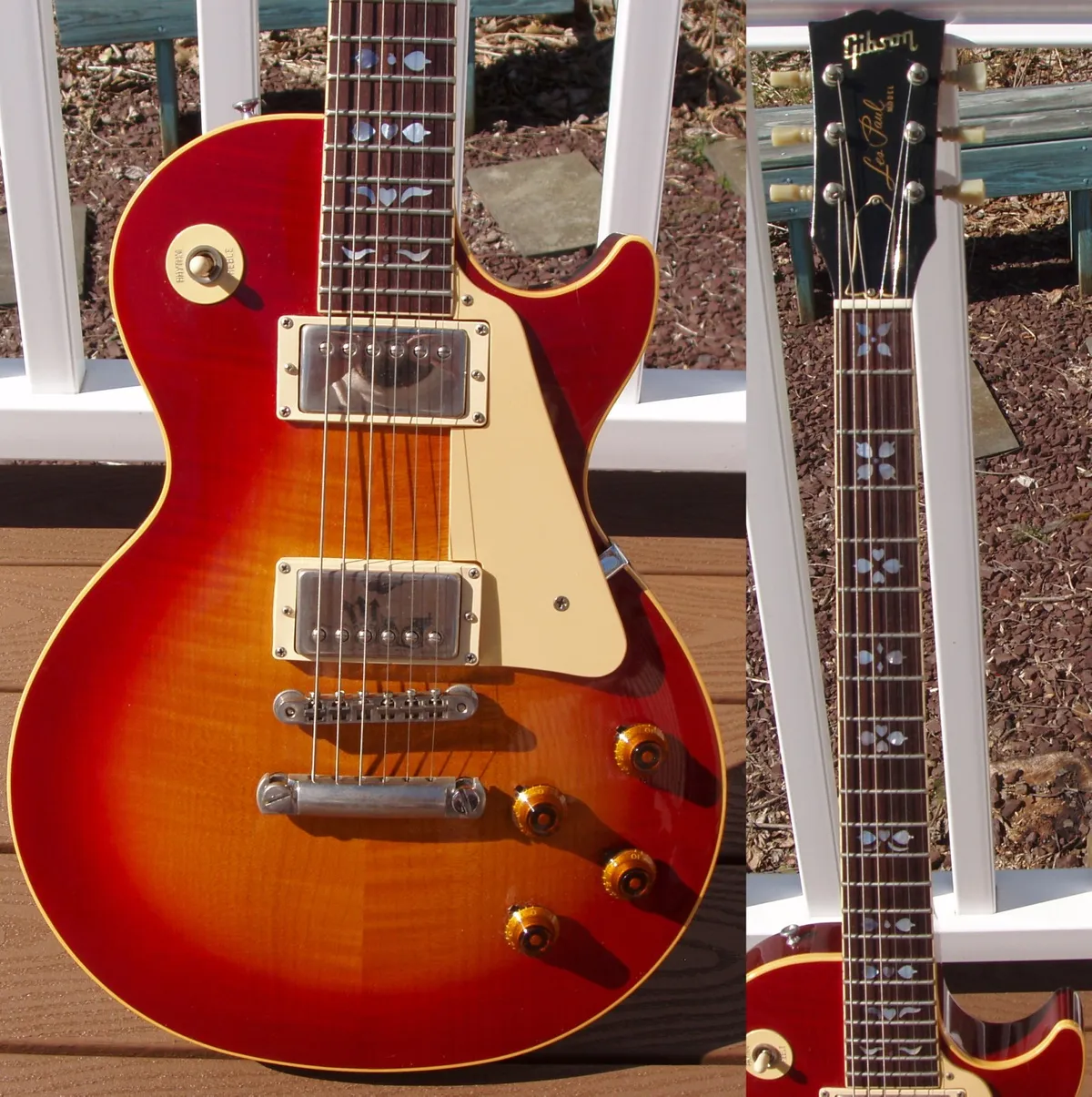 1983 Gibson Les Paul Pre Historic Reissue Flowers 1 of 10 Vintage ...