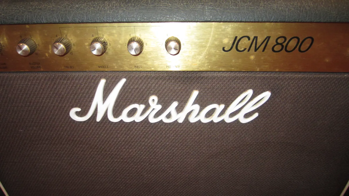 1985 Marshall JCM800 Model 4104 50 Watt Lead Combo Amp Black > Amps ...
