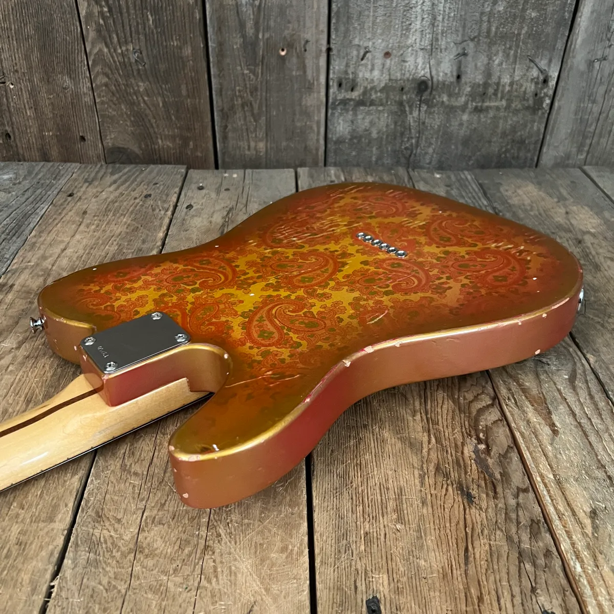 1985 Fender Tele Partscaster Gold Paisley > Guitars Electric Solid Body ...