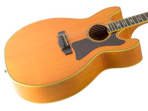 1986 Guild Ltd Ed Studio 24 Double Cutaway Acoustic Natural w/Flamed ...