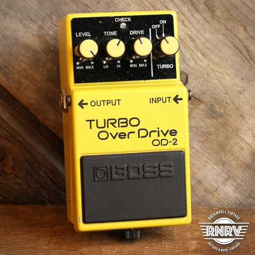 1987 Boss OD-2 Turbo Overdrive MIJ ( LED Mod) Yellow > Effects | Rock n ...