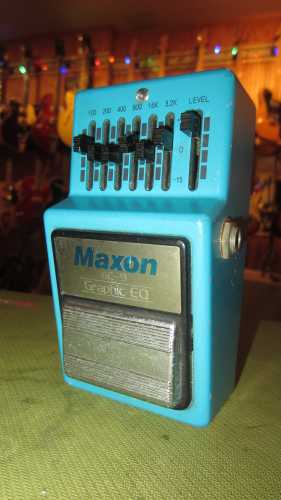 1991 Maxon GE-9 Graphic Equalizer Blue > Effects | Rivington Guitars
