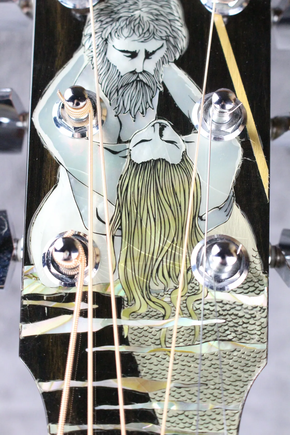 1992 William "Grit" Laskin Poseidon Mermaid Inlay Natural > Guitars ...