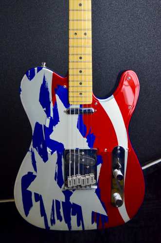 1995 Fender Telecaster-Aluminum Red, White, and Blue > Guitars Electric ...