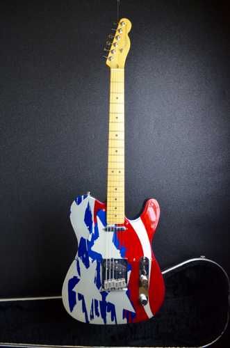 1995 Fender Telecaster-Aluminum Red, White, and Blue > Guitars Electric ...
