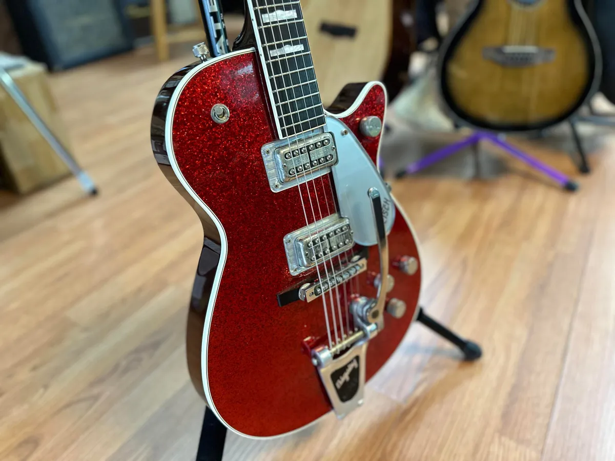 1995 Gretsch Sparkle Jet G6129 Red Sparkle > Guitars Electric Solid ...