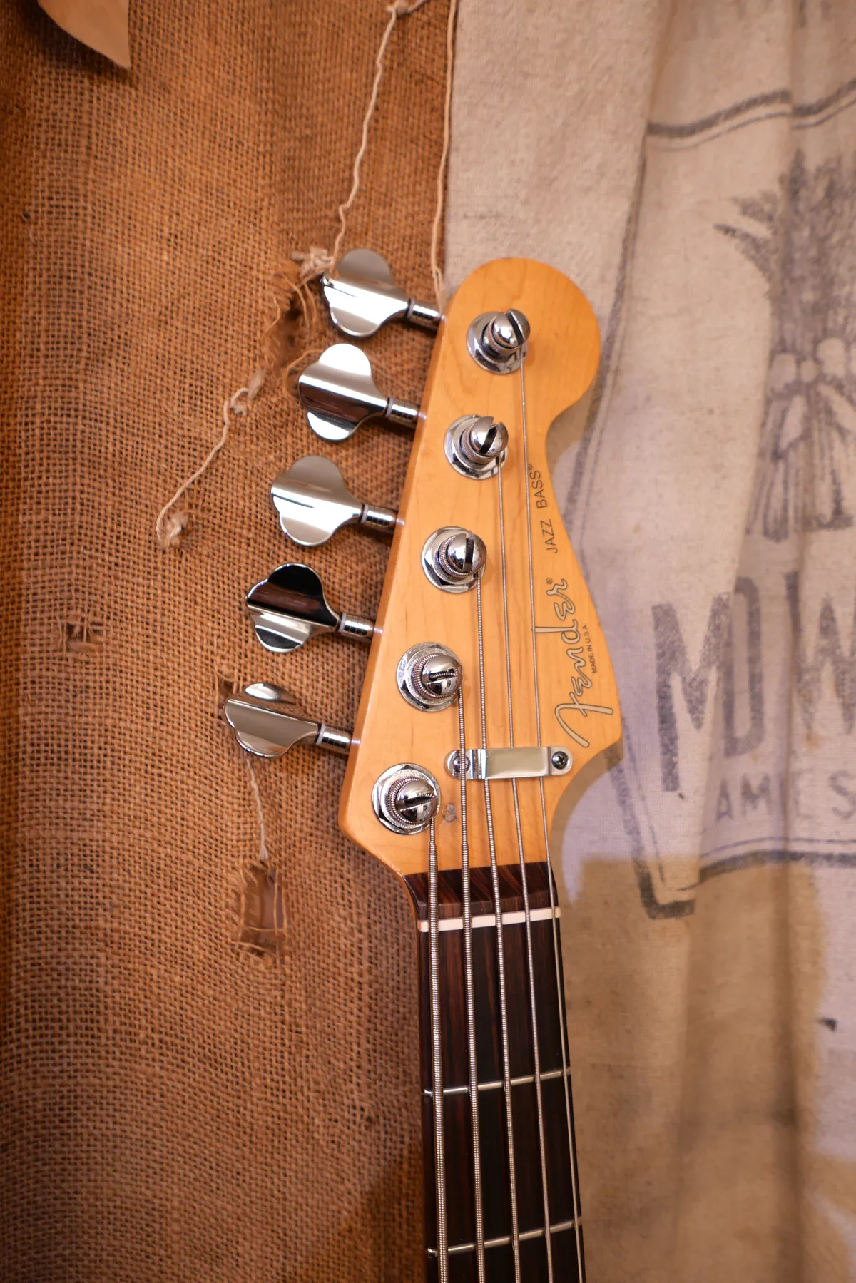 1996 Fender Jazz Bass 5-String USA Redburst > Guitars Bass | Southside ...