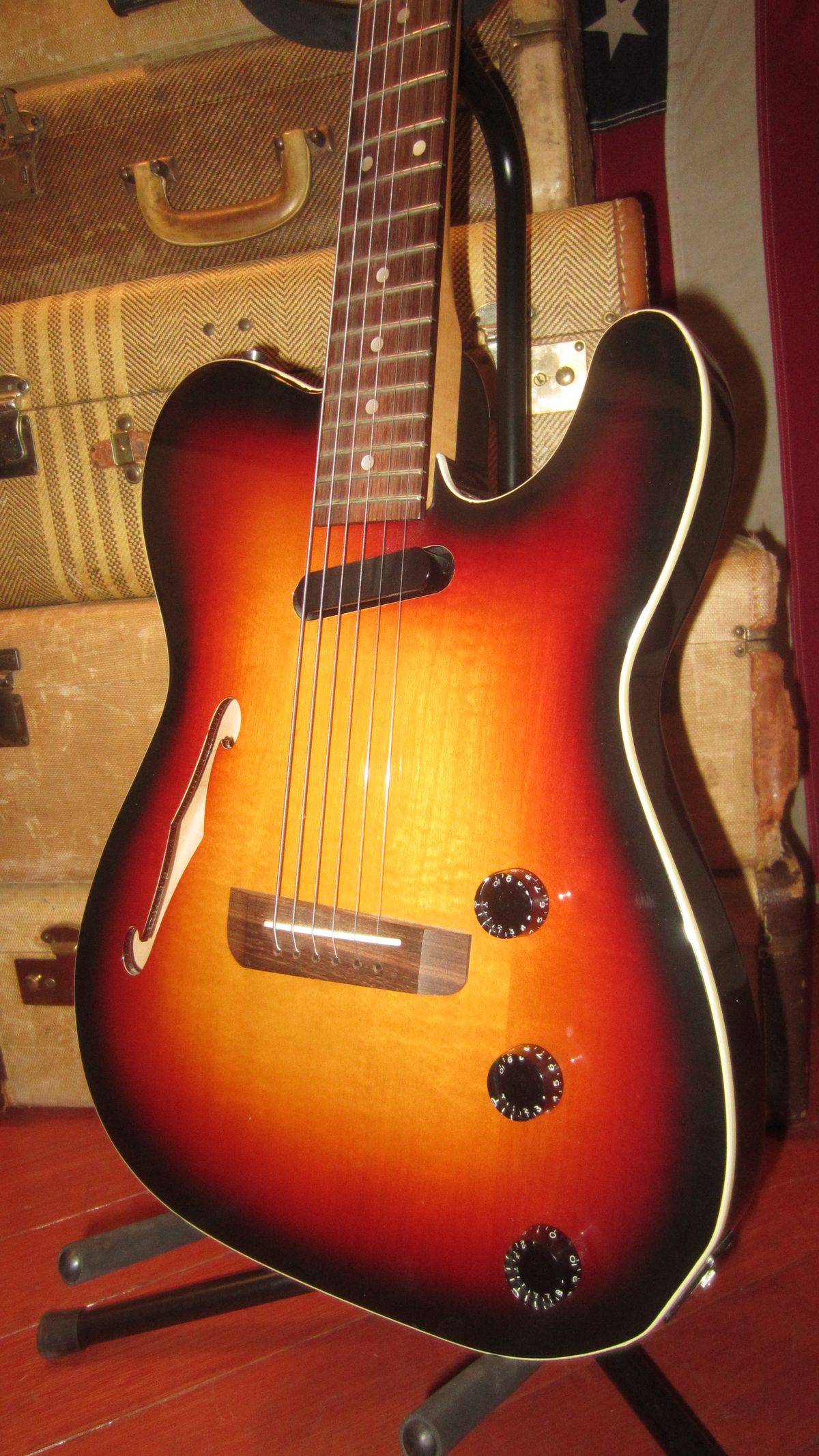 1997 Fender Telecaster Thinline Acoustic Electric Sunburst > Guitars ...