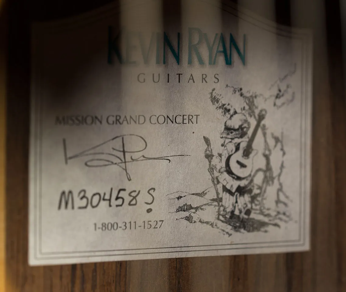 1998 Kevin Ryan Mission Grand Concert > Guitars Acoustic | Schoenberg ...