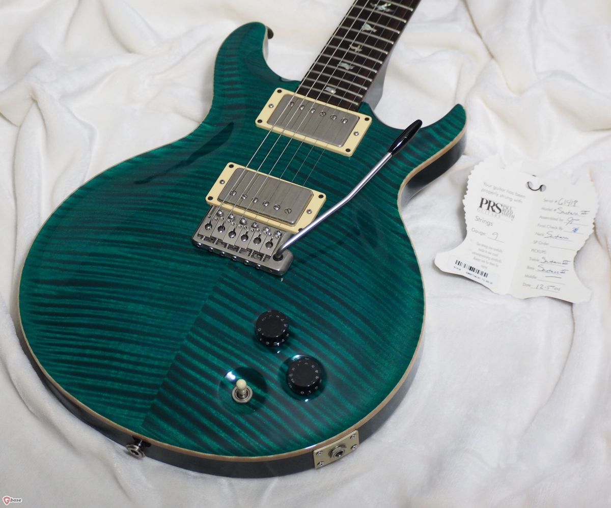 2001 PRS Santana III 10 Top Turquoise Shell > Guitars Electric Solid ...