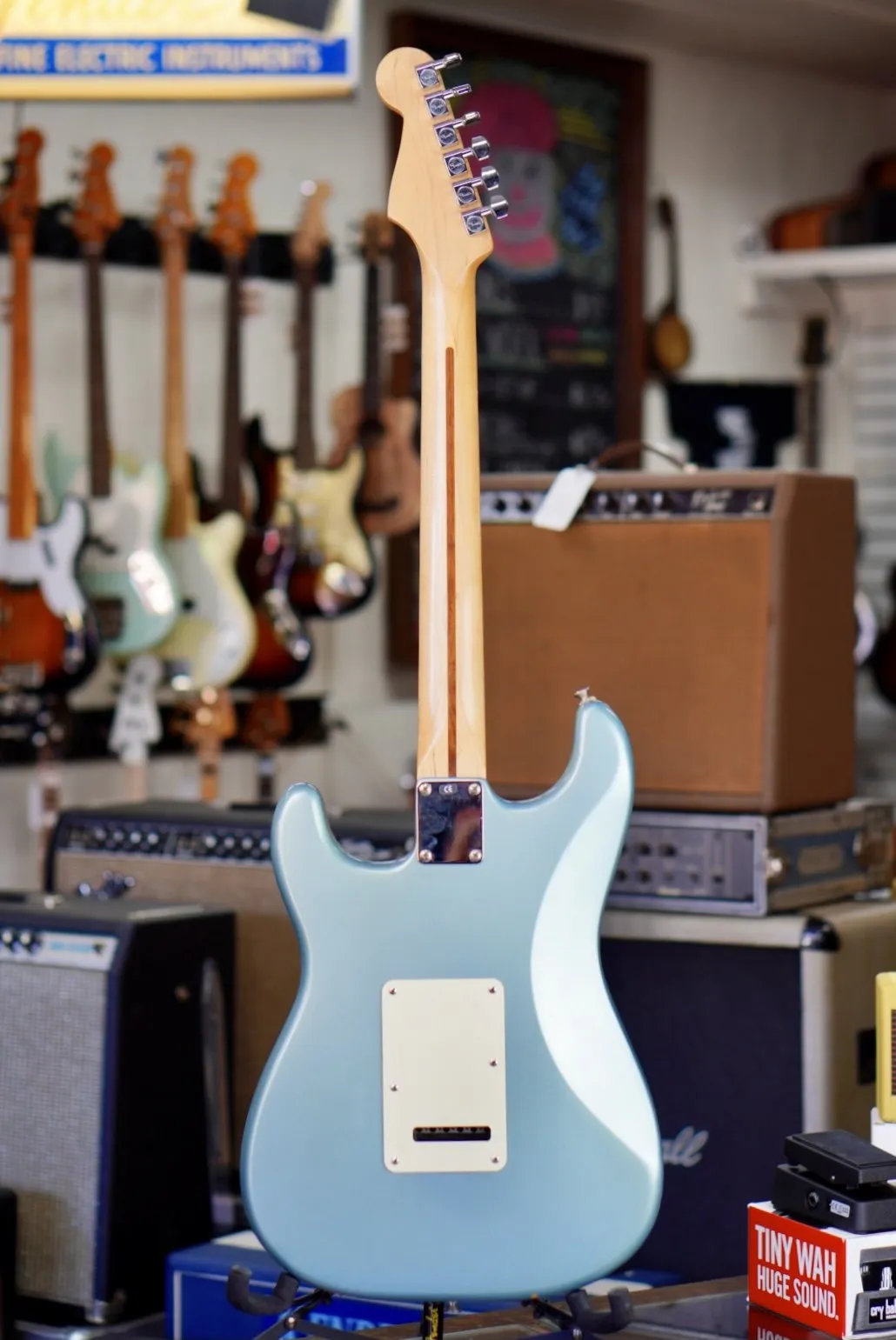 2002 Fender Standard Stratocaster Agave Blue > Guitars Electric Solid ...