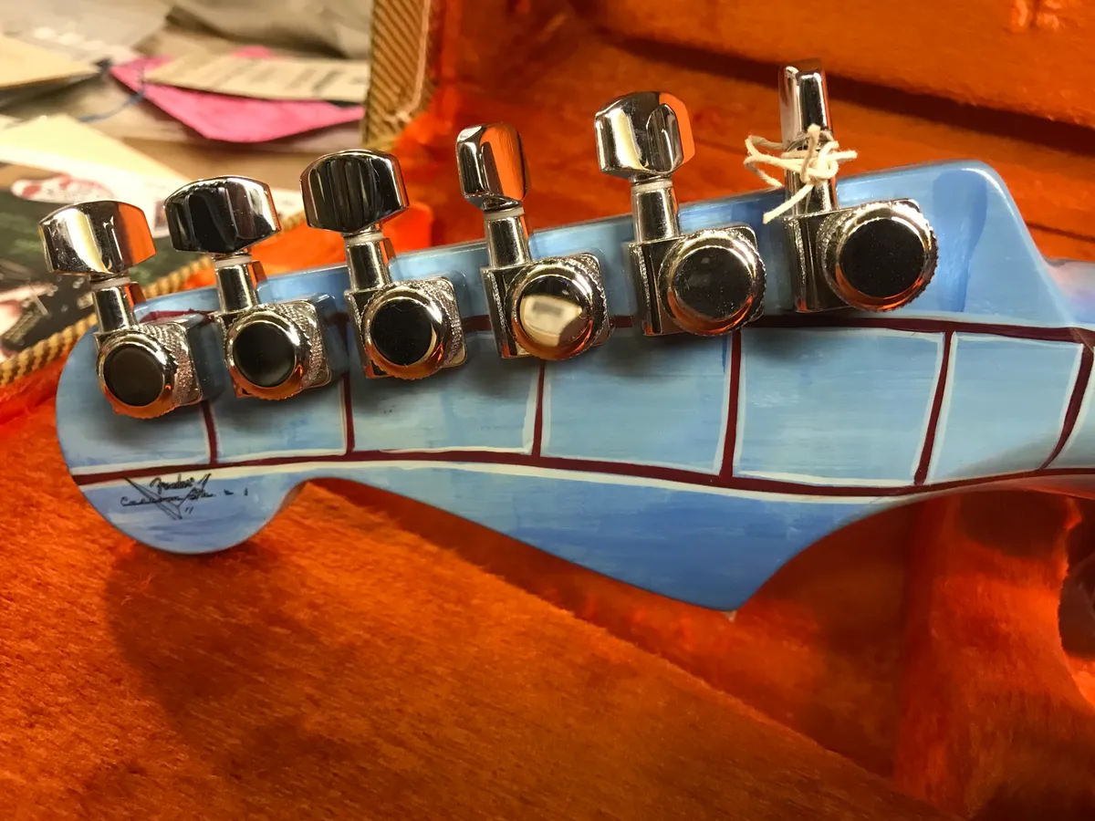2003 Fender Custom Shop SPLASH STRAT HAND PAINTED > Guitars Electric ...