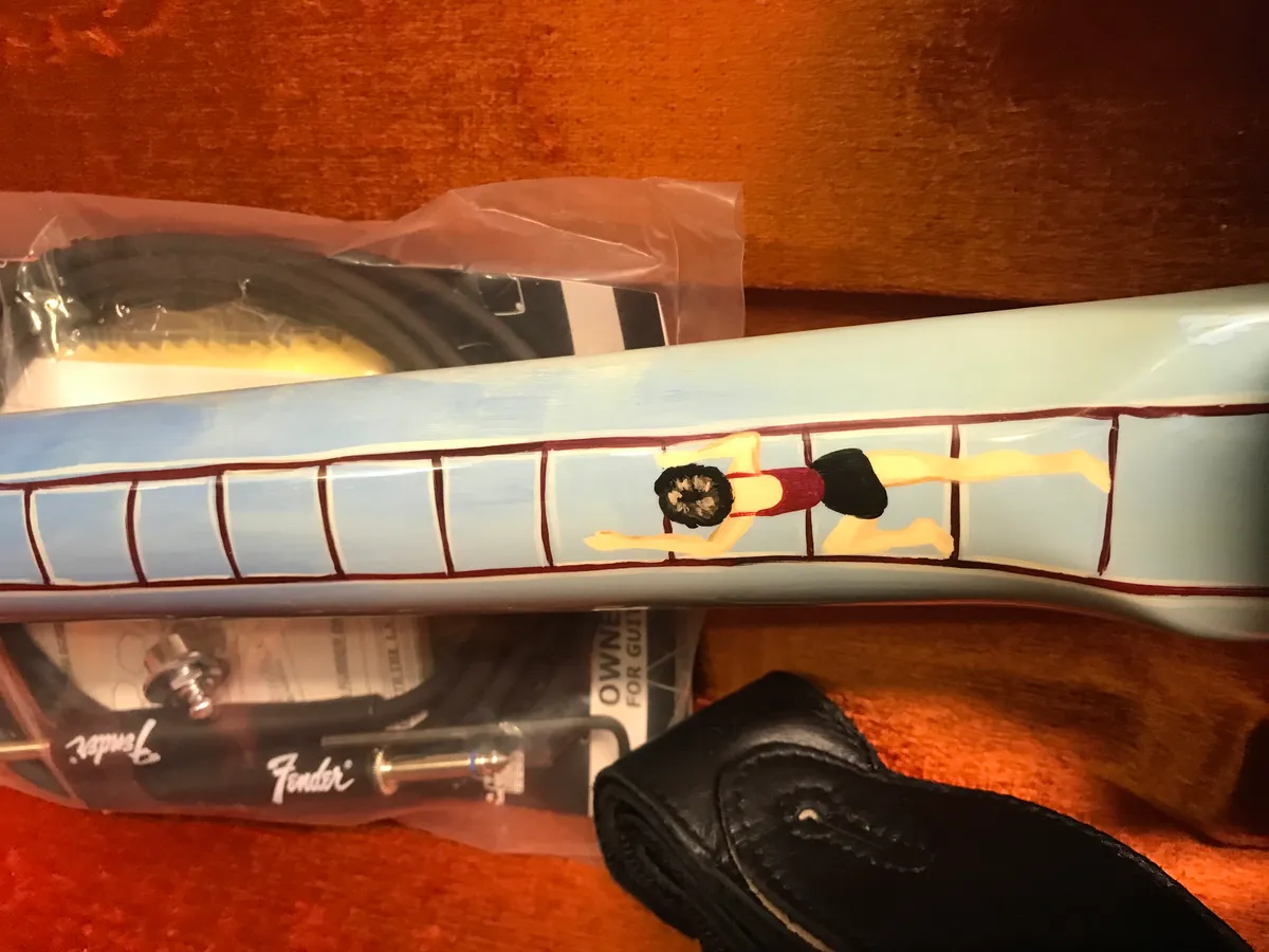 2003 Fender Custom Shop SPLASH STRAT HAND PAINTED > Guitars Electric ...
