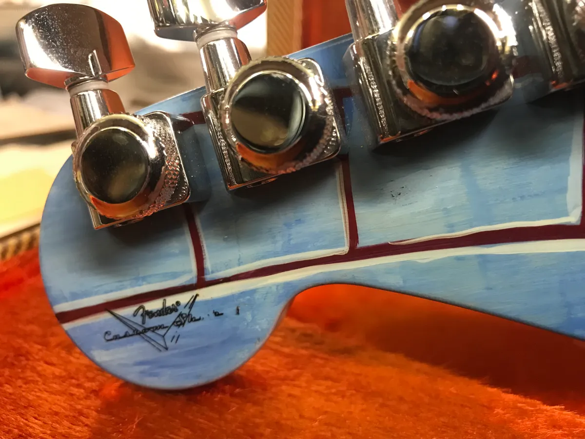 2003 Fender Custom Shop SPLASH STRAT HAND PAINTED > Guitars Electric ...