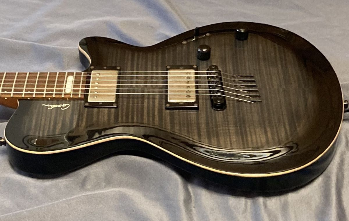 2004 Godin LG Signature Trans-Black Flame top > Guitars Electric Solid ...