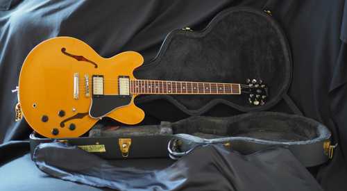 2005 Gibson ES-335 Gold over Cherry Flame > Guitars Electric Semi ...