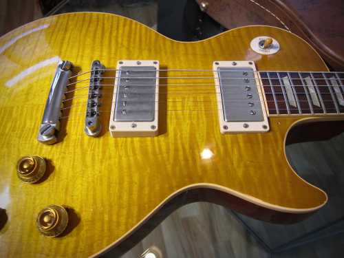 2007 Gibson 1960 Les Paul Standard Reissue Flamed Amber Top Red Sides ...
