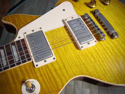 2007 Gibson 1960 Les Paul Standard Reissue Flamed Amber Top Red Sides ...
