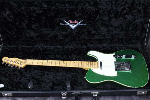 2008 Fender Custom Shop Telecaster Green Sparkle > Guitars Electric ...