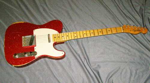 2008 Fender Custom Shop Telecaster Heavy Relic '58 Red Sparkle ...