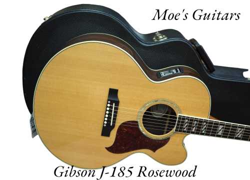 2009 Gibson J-185ce Rosewood Natural > Guitars Acoustic | Moe's Guitars