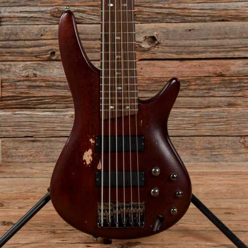2009 Ibanez SR506 6-String Bass SR506 6-String Bass Natural Walnut ...