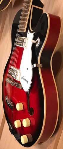 2010 Harmony H-54 Rocket Red Burst > Guitars Archtop Electric ...