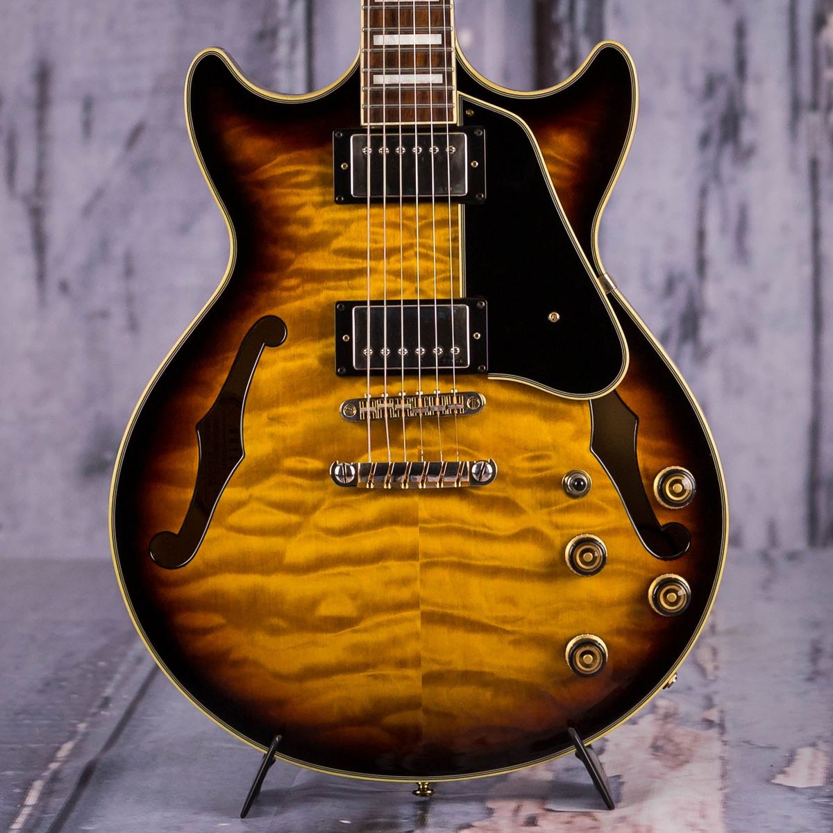 2012 Ibanez Artcore Expressionist AM93 Semi-Hollowbody, Antique Yellow ...