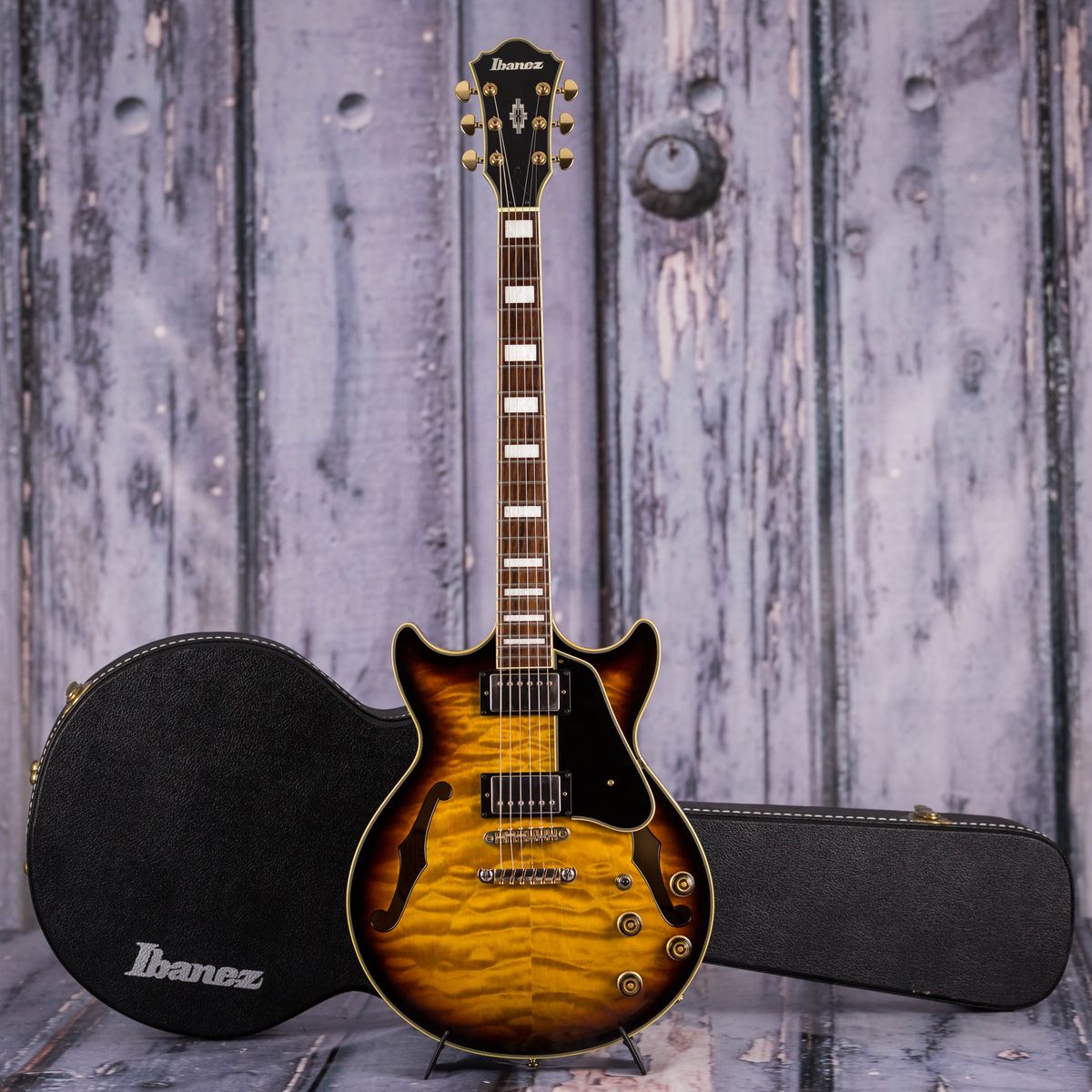2012 Ibanez Artcore Expressionist AM93 Semi-Hollowbody, Antique Yellow ...