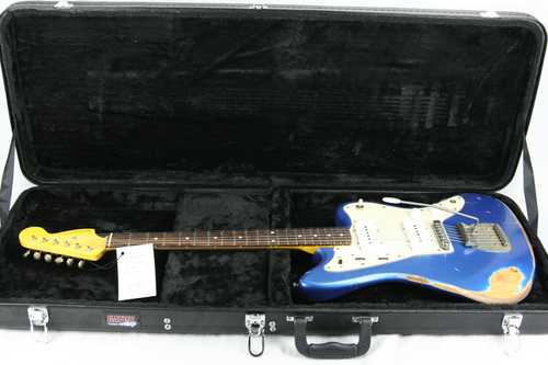 2012 Nash JM63 Jazzmaster Heavy Relic Blue w/ Gold Hardware Lake Placid ...