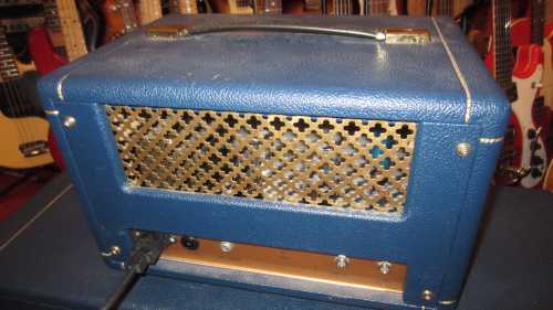 2013 Lockard Model 187 Head w/ 2x12 Cabinet Royal Blue w/ Gold Trim ...