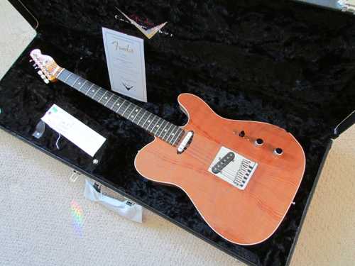 2014 Fender Custom Shop Redwood Telecaster Natural > Guitars Electric ...