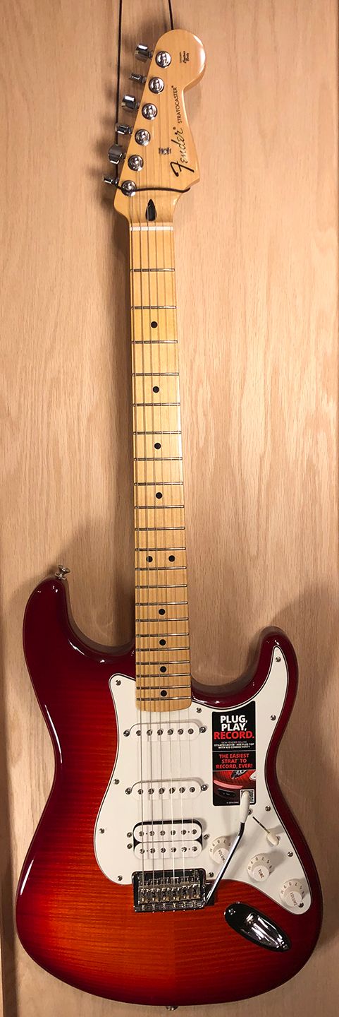 2015 Fender Stratocaster HSS Plus Top with iOS Connectivity Cherry ...