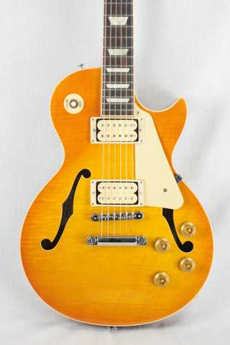 2015 Gibson ES Les Paul Figured Lemon Burst Double Creams! ES-335 meets ...