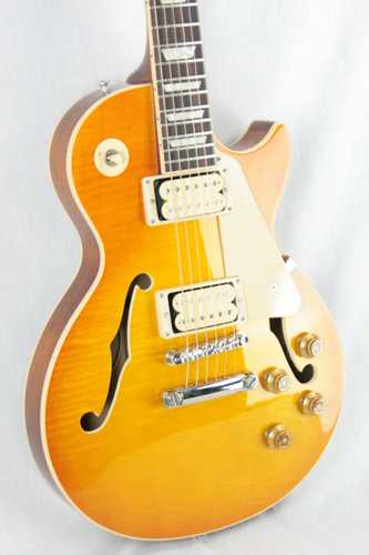 2015 Gibson ES Les Paul Figured Lemon Burst Double Creams! ES-335 meets ...