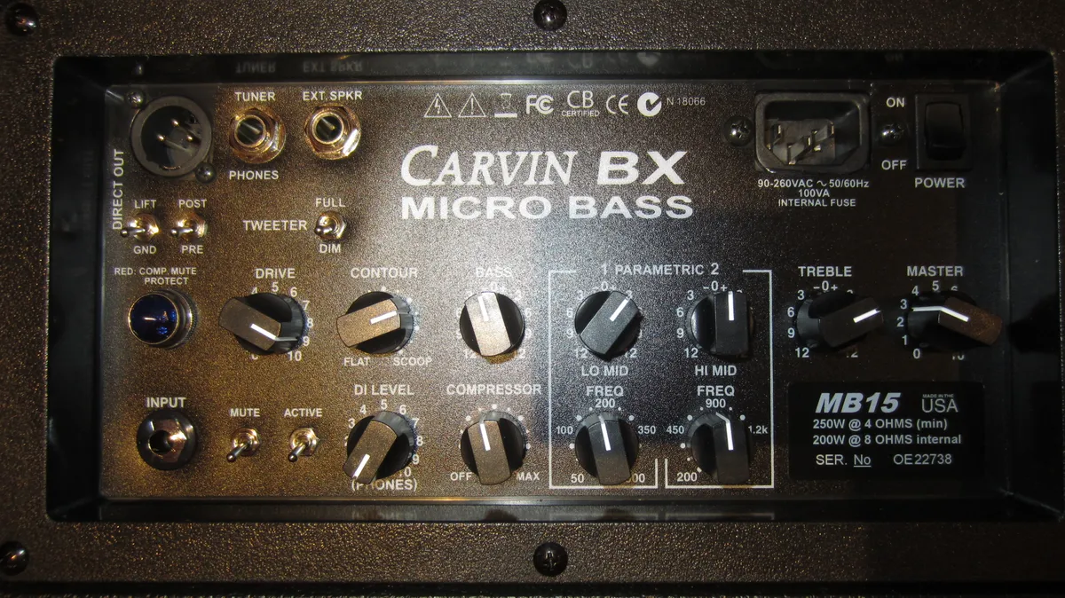 2016 Carvin MB 15 Micro Bass Combo Amp Black > Amps & Preamps ...