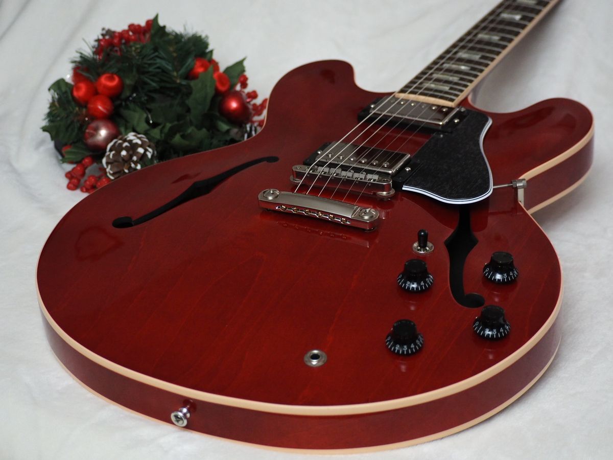 2016 Gibson ES-335 Faded Red Gloss Cream Binding > Guitars Electric ...