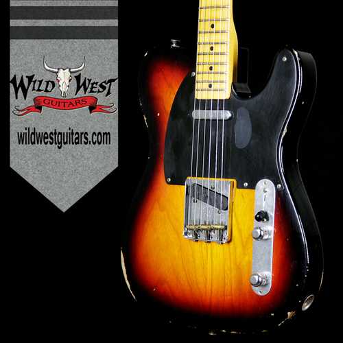 2017 Fender Custom Shop 1952 Telecaster Relic Maple Fretboard 3 Tone ...