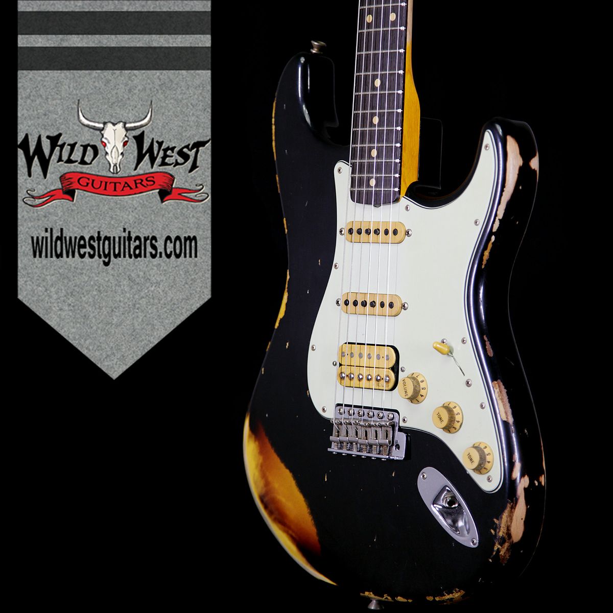 2017 Fender Custom Shop Black Lightning 2.0 Stratocaster Heavy Relic ...