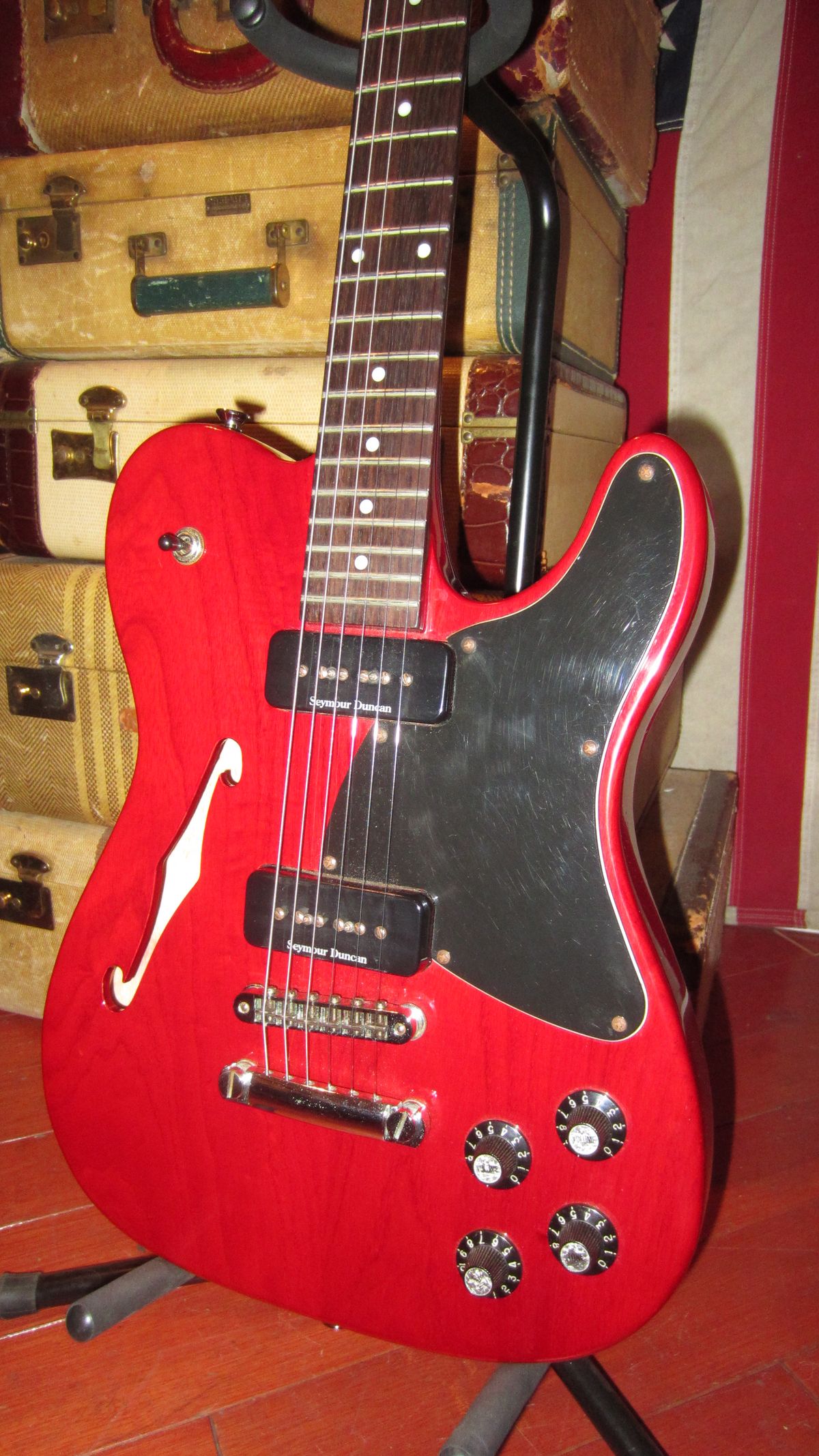 2017 Fender Jim Adkins Hollowbody Telecaster Red > Guitars Electric ...