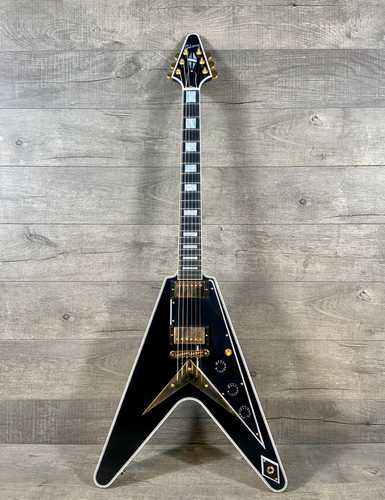 2017 Gibson Custom Shop Flying V Custom Ebony > Guitars Electric Solid ...